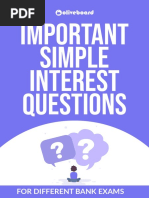 Simple Interest Questions and Answers PDF | PDF | Percentage | Interest