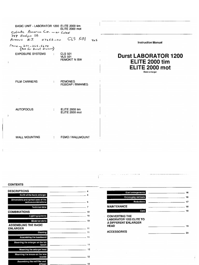 Durst Laborator 1200 | PDF