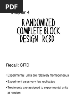 CRD, RBD & LSD | PDF | Design Of Experiments | Experiment