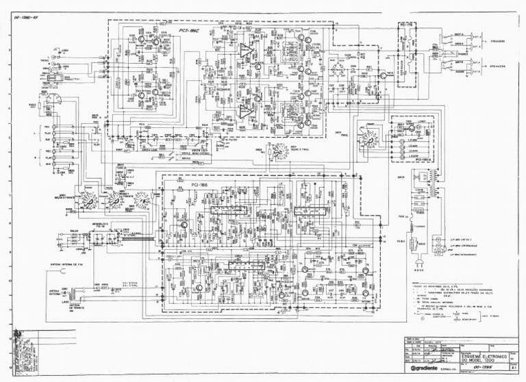 Esquema Gradiente Model 1200 | PDF