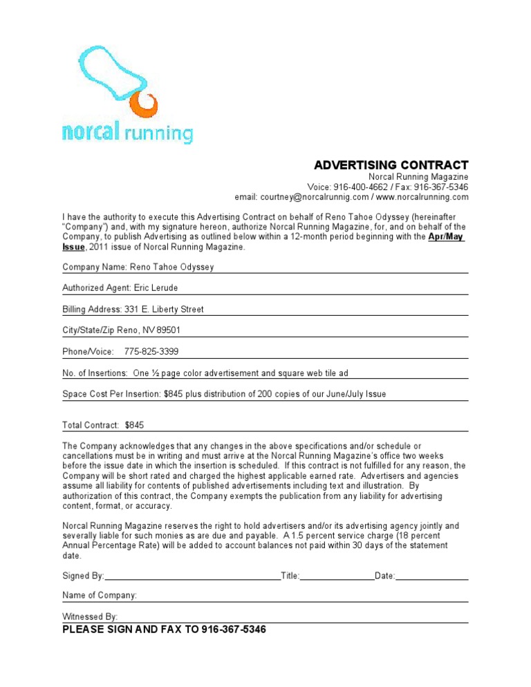 Ad Contract | PDF