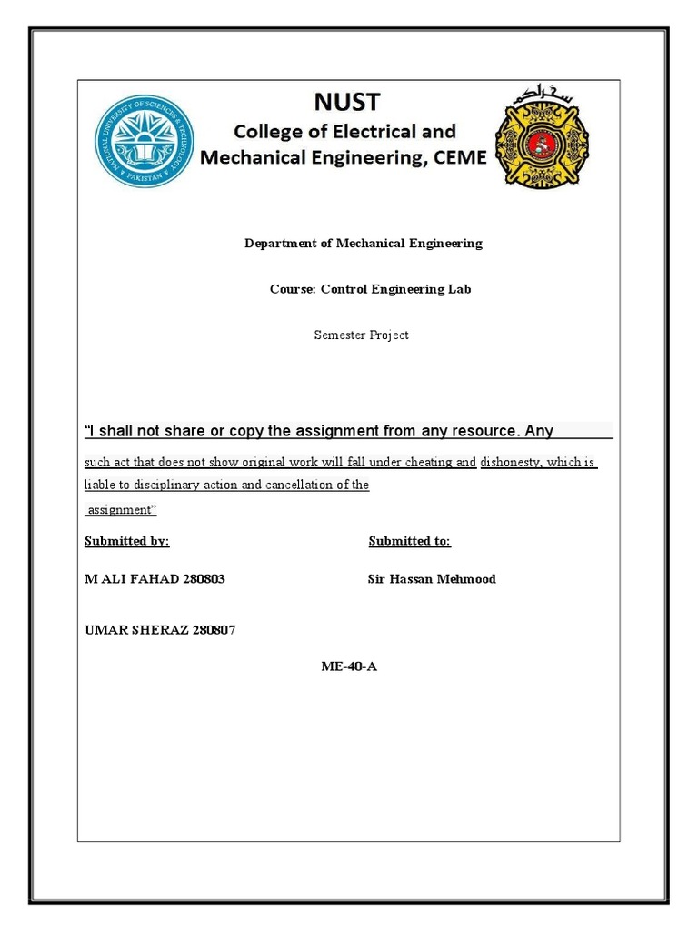 Ce Lab Project Proposal | Download Free PDF | Arduino | Computer Science