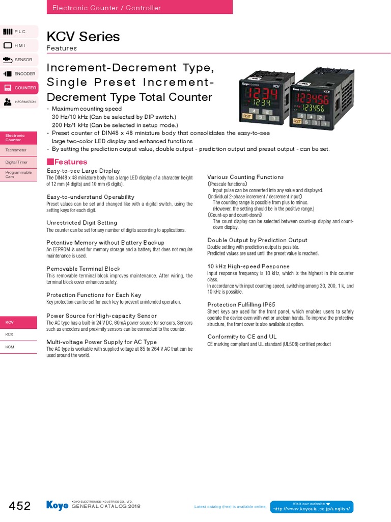 KCV Series 2018 | PDF | Power Supply | Alternating Current