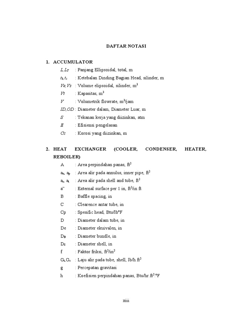 Contoh Daftar Notasi | PDF | Transparent Materials | Metrology