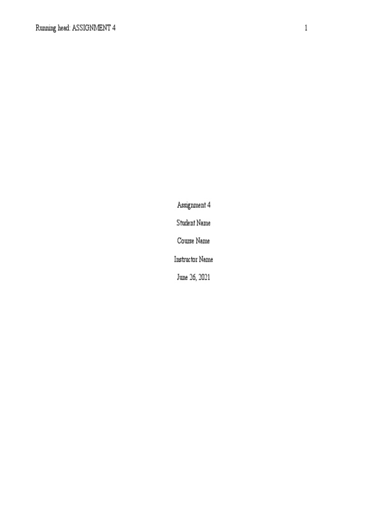 Running Head: ASSIGNMENT 4 1 | PDF | Scatter Plot | Statistical Analysis