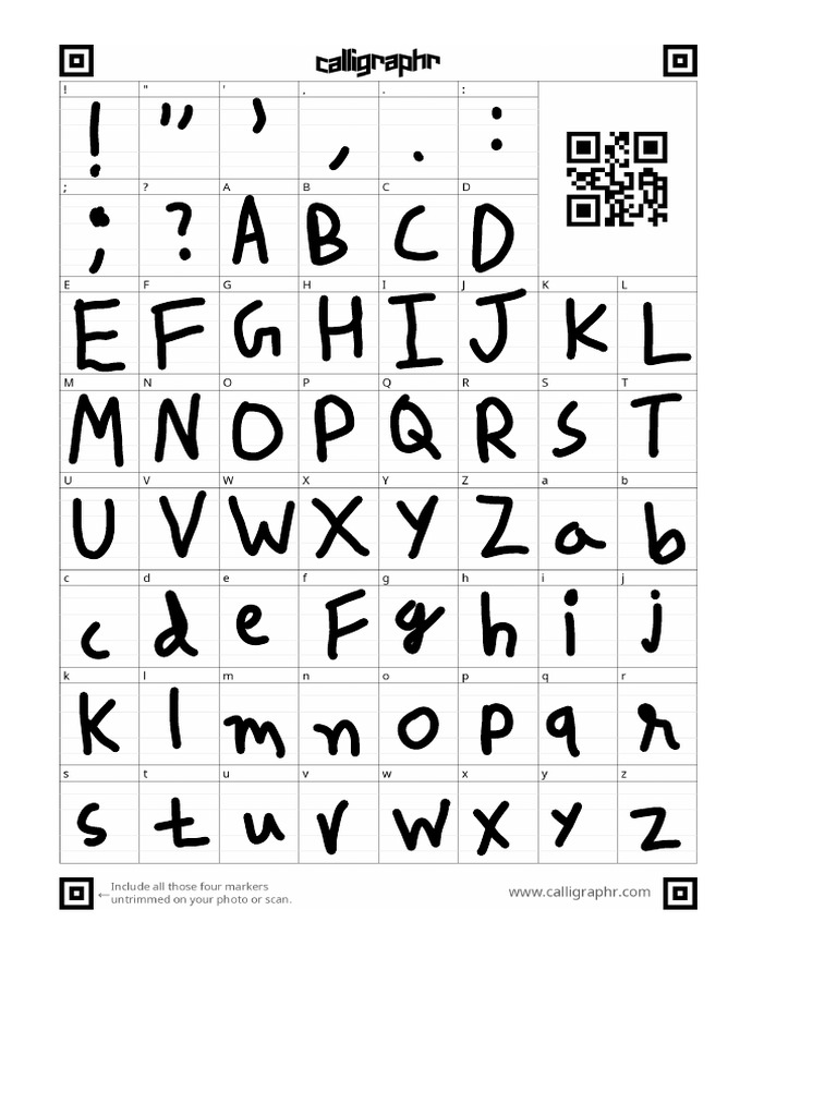 Calligraphr-Template Full | PDF