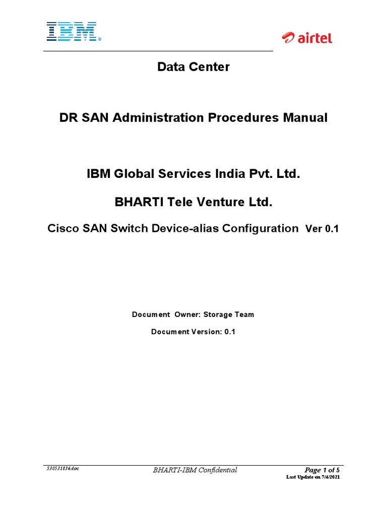 Cisco SAN Switch Device-Alias Configutration | PDF | Network Topology | Information Technology ...