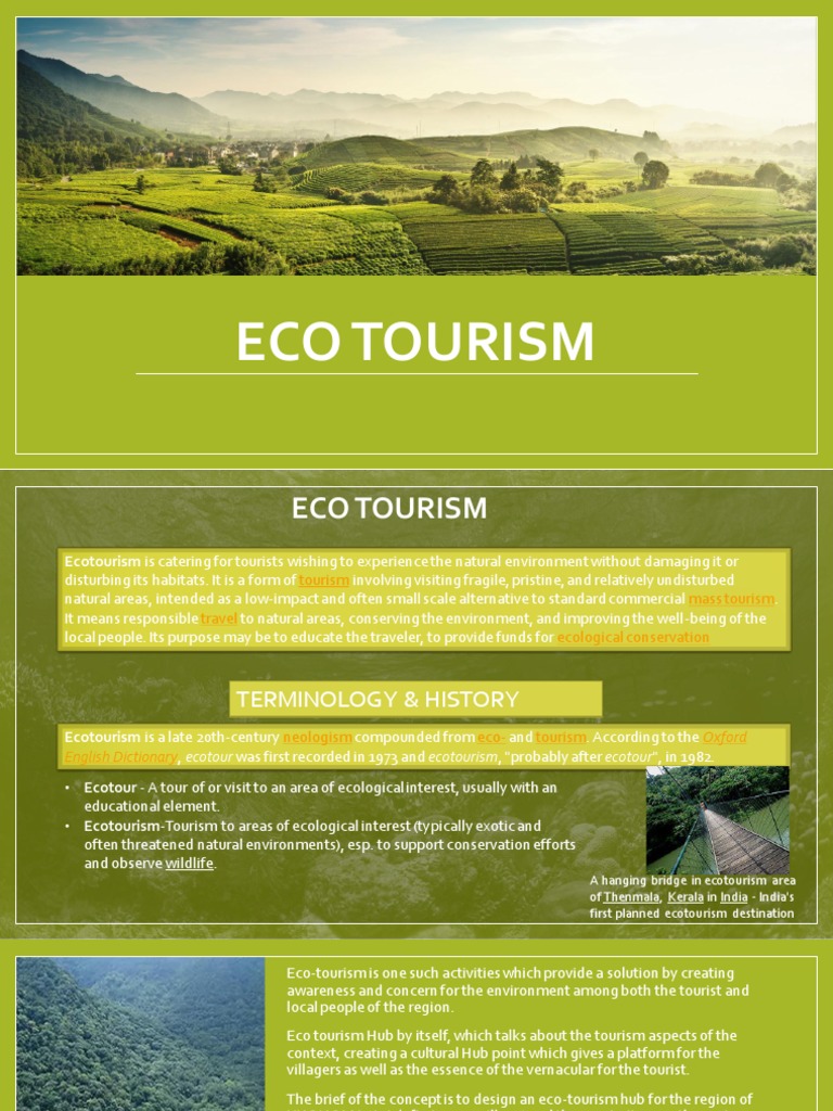 Ecotourism 1 1 | PDF | Cultural Heritage | Tourism