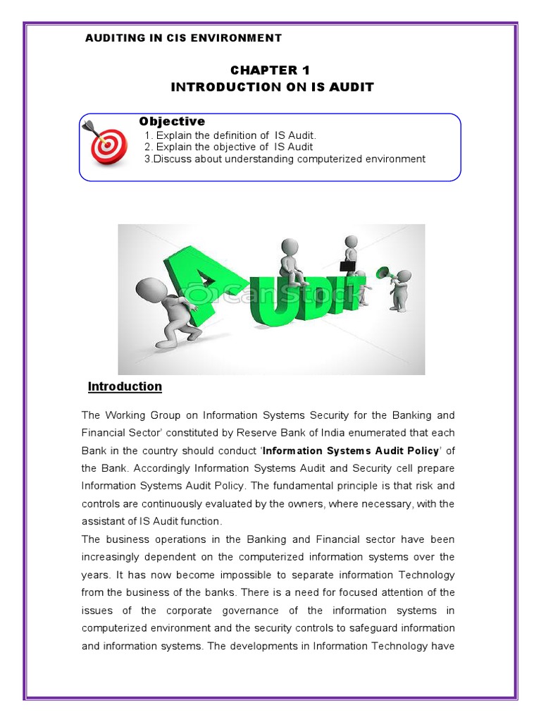 Chapter 1 Introduction On Is Audit | PDF | Audit | Internal Control