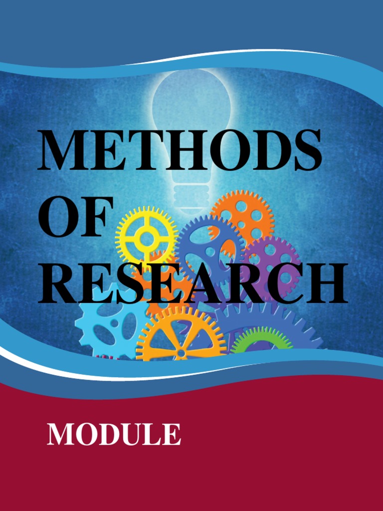 Chapter1 Methods of Research Module | PDF | Academic Dishonesty ...