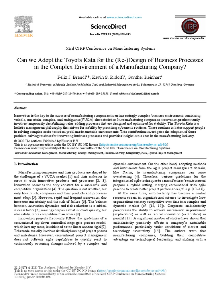 Sciencedirect Sciencedirect Sciencedirect | PDF | Design | Innovation