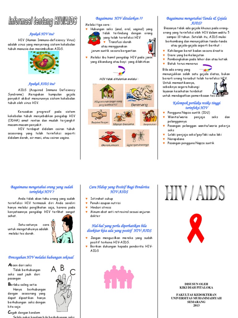 Leaflet Hiv Aids | PDF