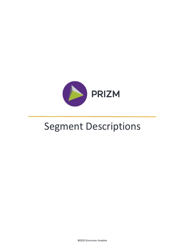 PRIZM 2020 Segments With Maps | Download Free PDF | Consumerism | News