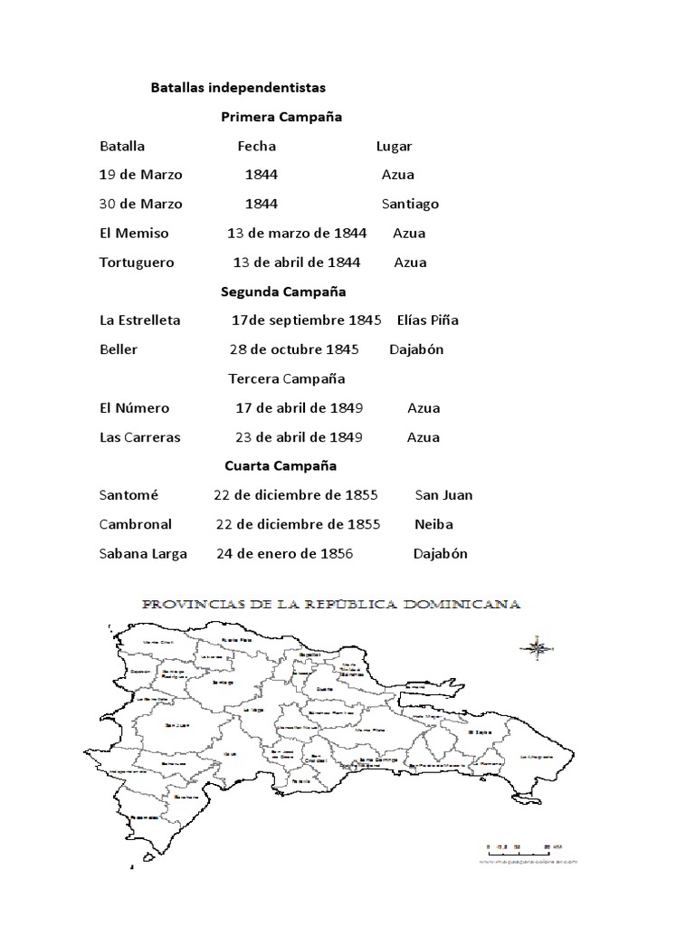 Mapa de La Republica Dominicana | PDF