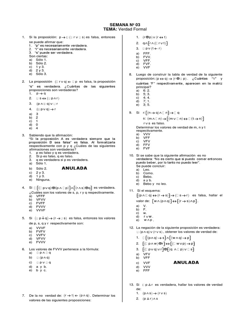 Raz Logico Verdad Formal | PDF | Proposición | Semántica