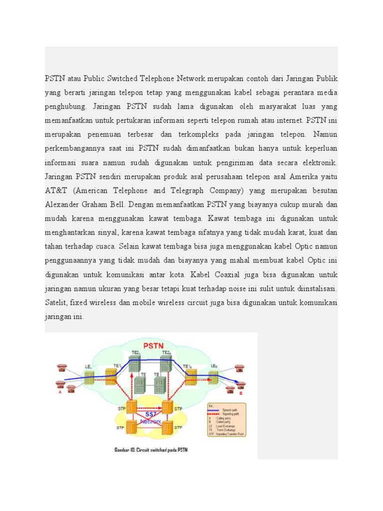 Memahami Jaringan PSTN dan Komponennya | PDF | Komputer