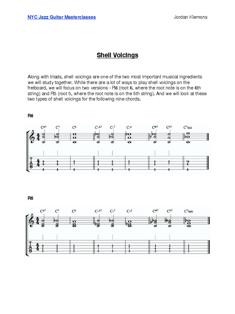 Shell Voicings | PDF