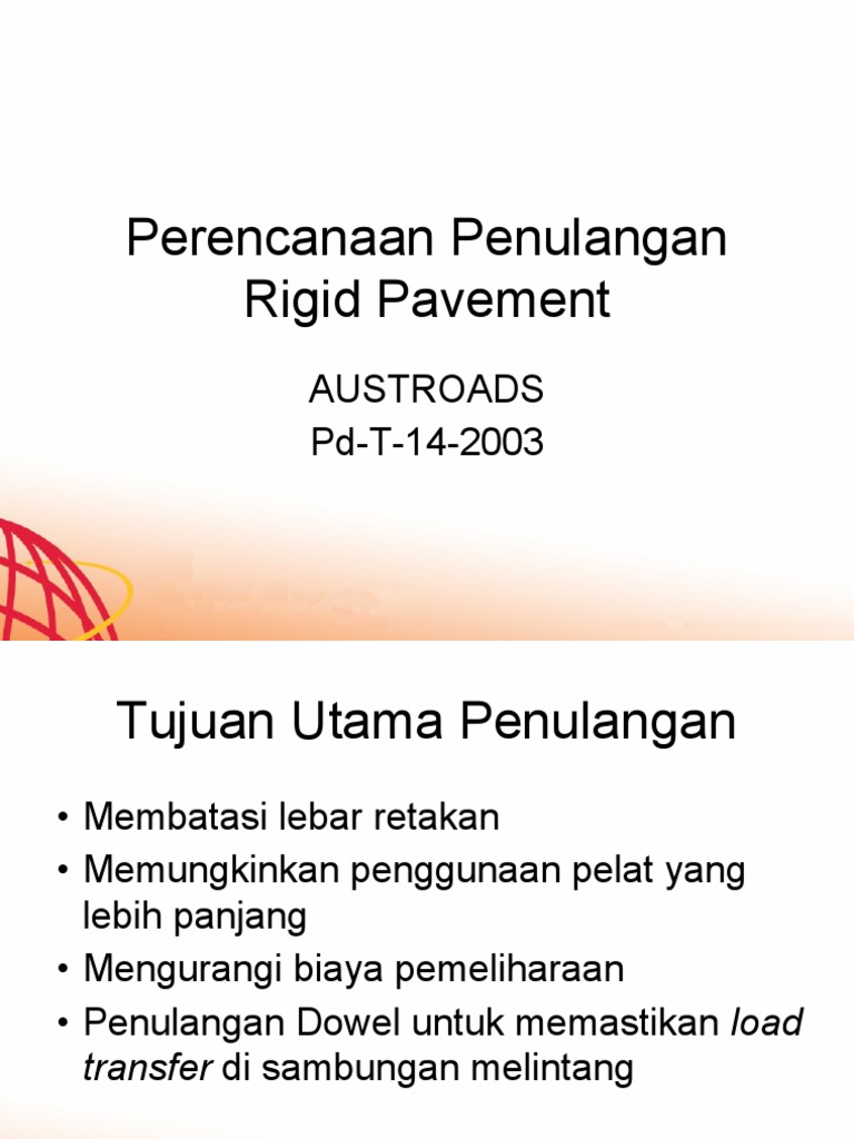 Perencanaan Penulangan Rigid Pavement | PDF | Road Surface | Concrete