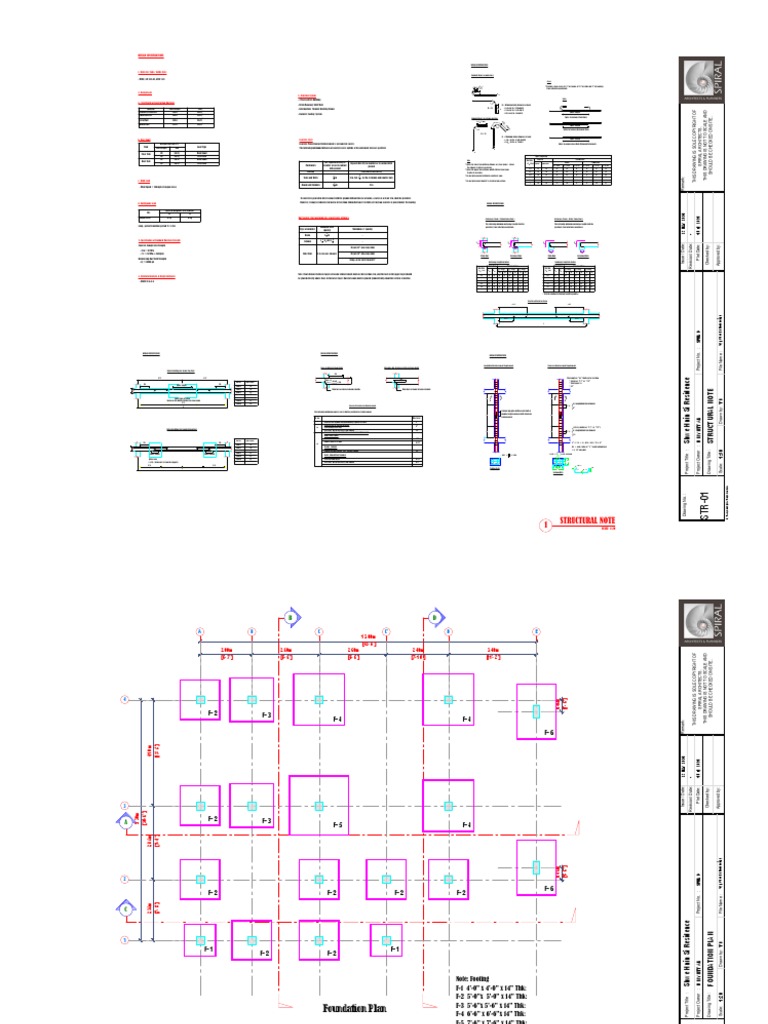 Type 1 Structural Drawing | PDF | Beam (Structure) | Concrete
