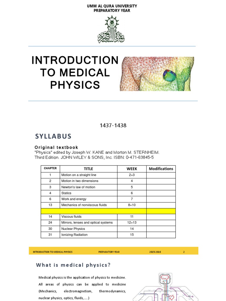To Medical Physics | PDF | Acceleration | Force