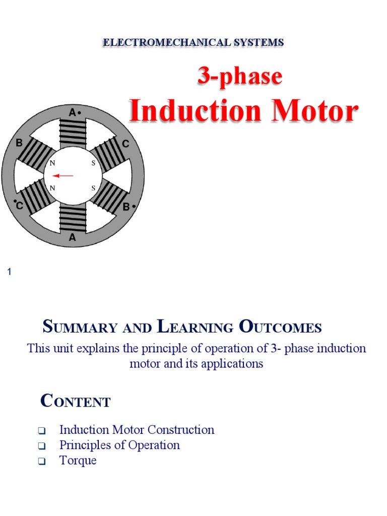 3 Phase Motor | PDF | Electric Motor | Electromagnetic Induction