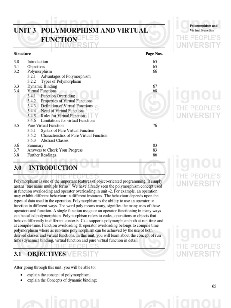 Virtual Functions and Polymorphism | PDF | Inheritance (Object Oriented Programming) | Class ...