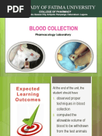 Procedure Rabbit Blood Collection | PDF | Intravenous Therapy | Blood