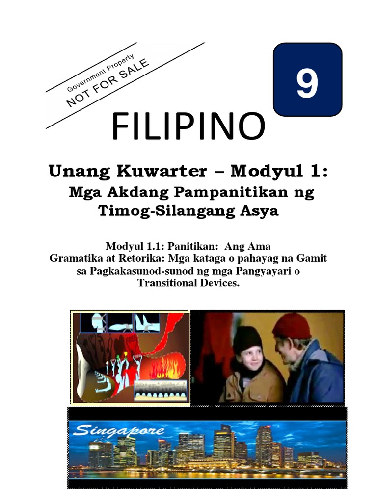 Filipino 9 Unang Markahan Modyul 1.1 1 | PDF