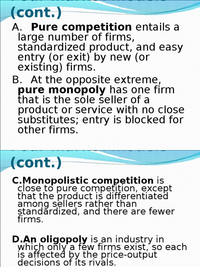 Market Structure - Pure Competition | Supply And Demand | Profit ...