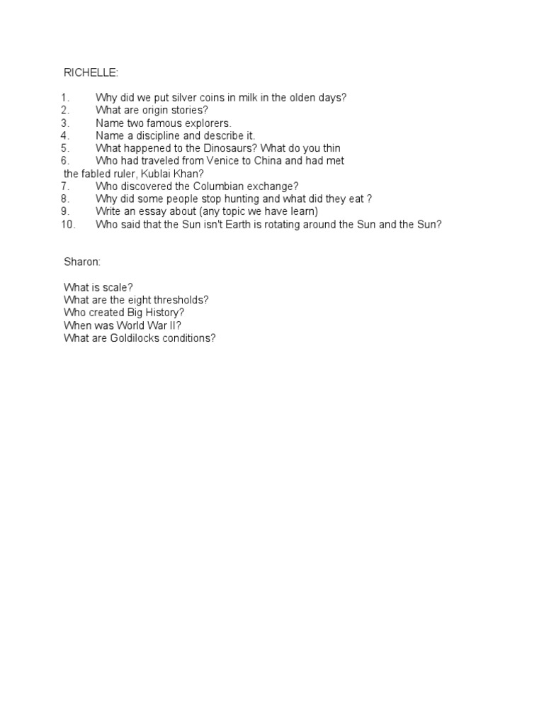 Exam Questions | PDF