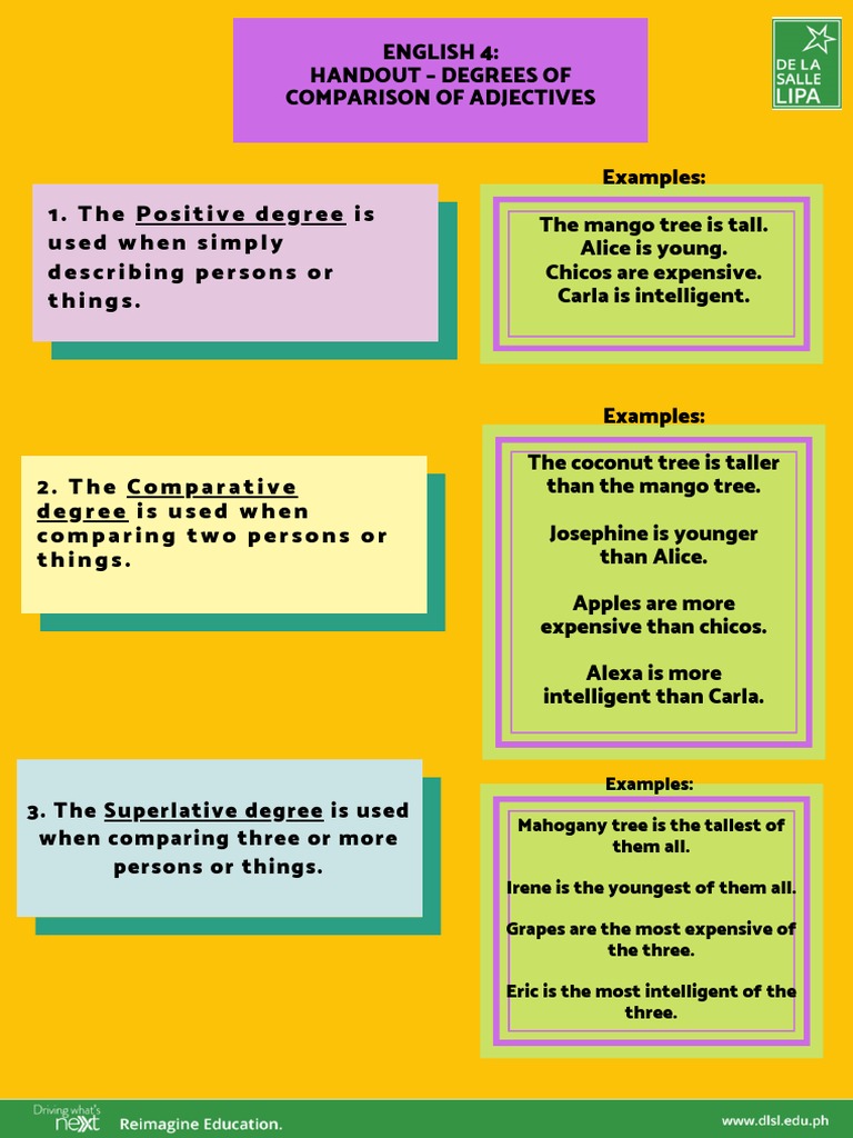 Degrees of Comparison in Adjectives | PDF | Interpretation (Philosophy ...