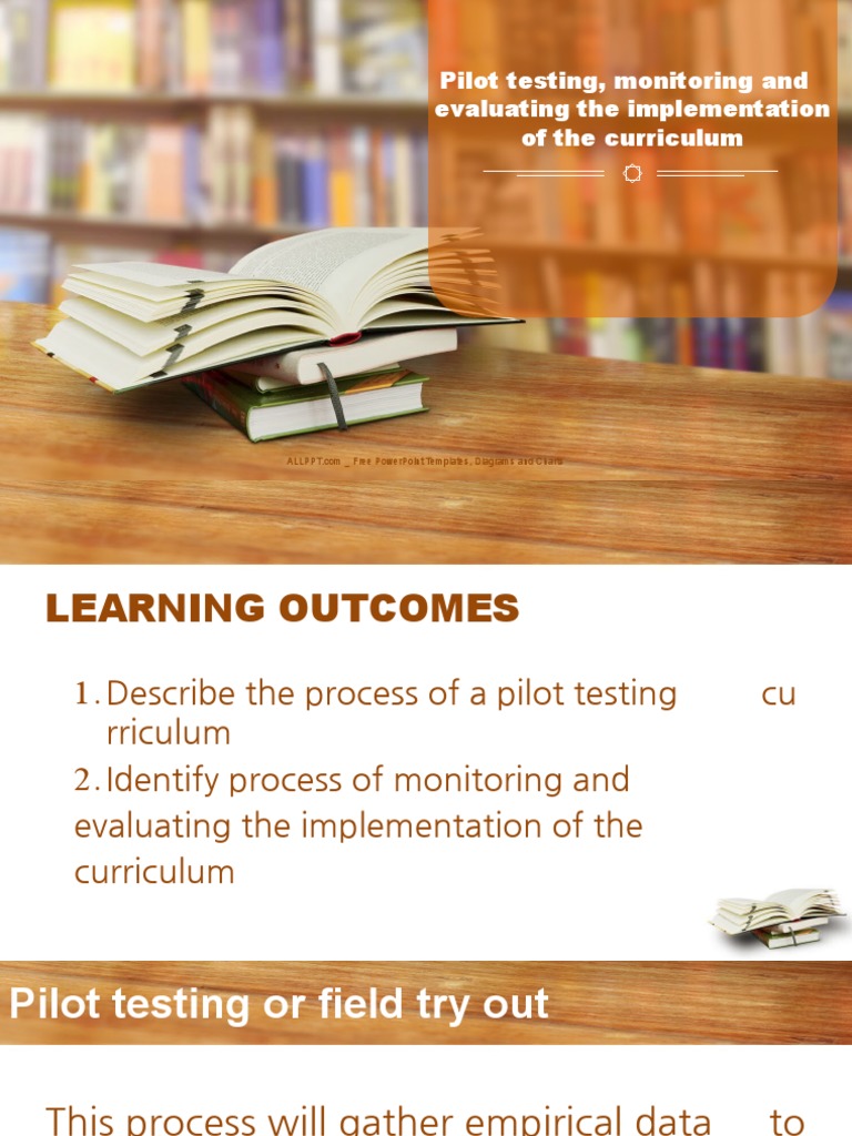 Pilot Testing Monitoring Evaluating The Curriculum Pdf Curriculum