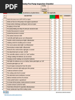 Pump Checklist | PDF | Pump | Electric Motor