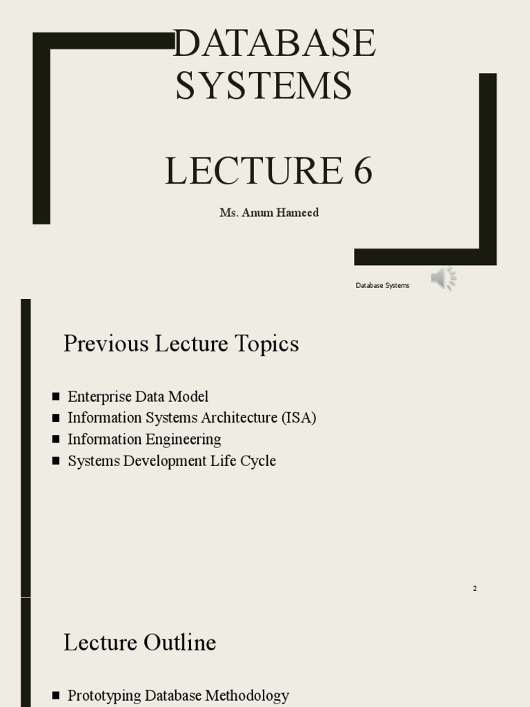 Lecture 6 Packaged Data Models | PDF | Software Prototyping | Data Model