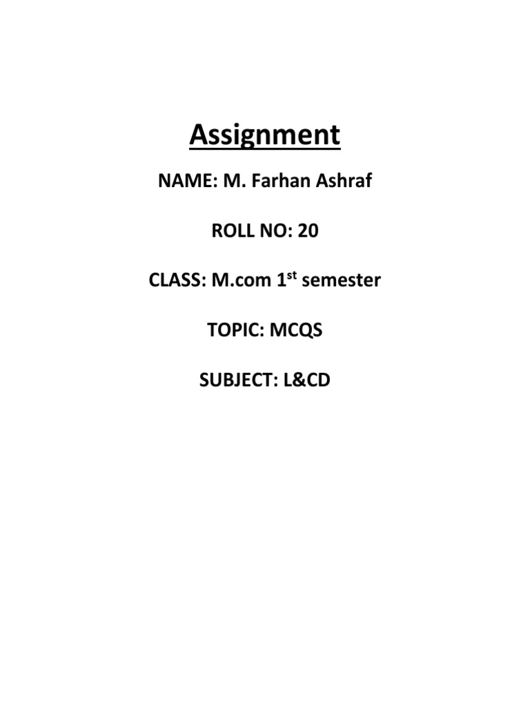 20 - Farhan Ashraf | PDF | Capital (Economics) | Community