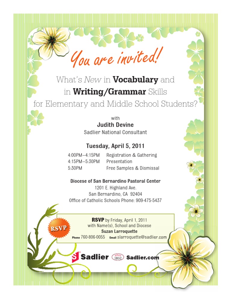 Vocabulary and Writing Skills Workshop | PDF