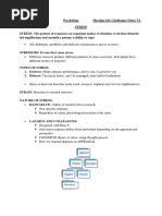 Chapter 4, NOTES. Class-12 | PDF | Mental Disorder | Anxiety Disorder