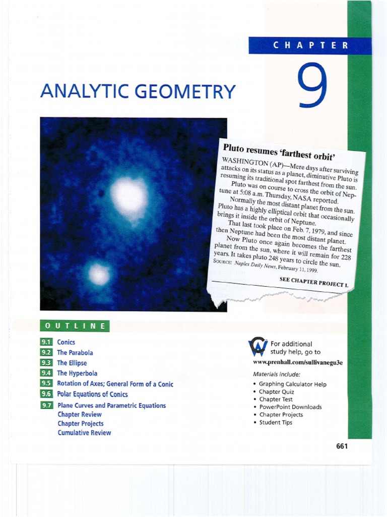 Chapter 9-Analytic Geometry | PDF