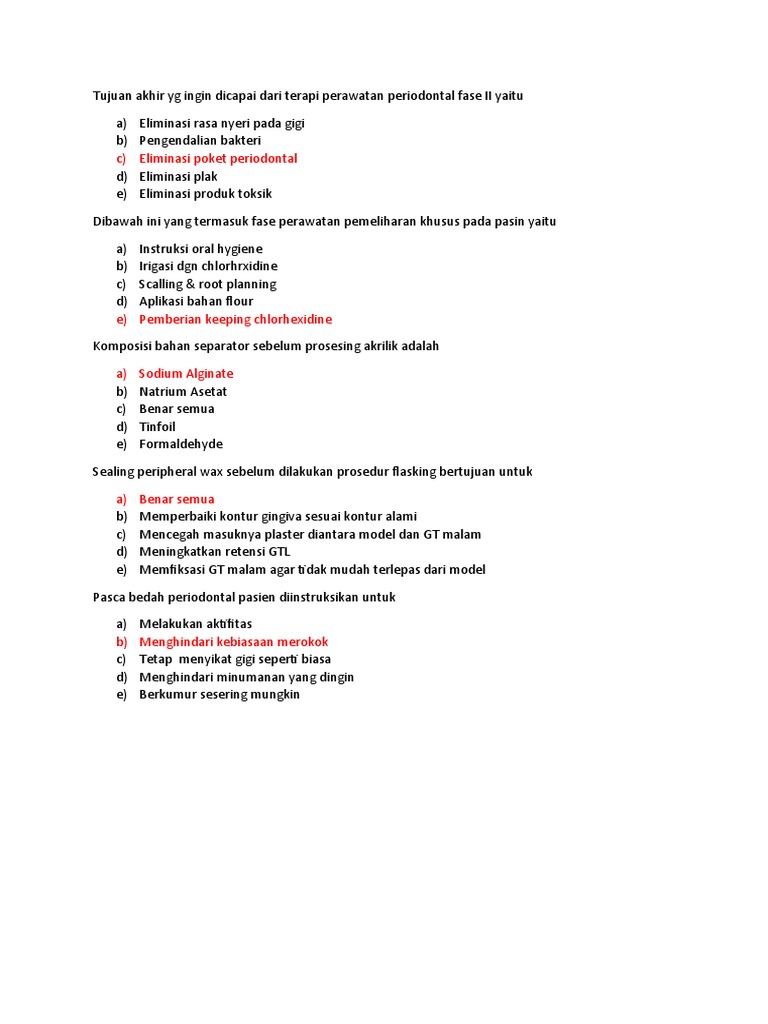 PERAWATAN PERIODONTAL FASE II | PDF