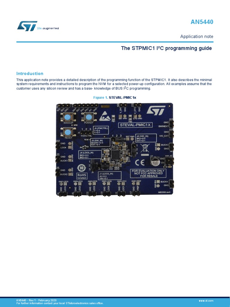 dm00682242 The Stpmic1 Ic Programming Guide Stmicroelectronics | PDF ...