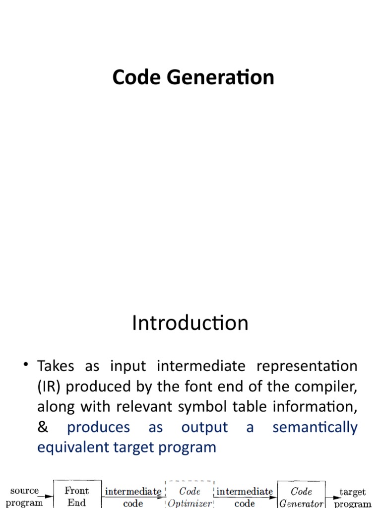 Code Generation (Autosaved) | PDF | Assembly Language | Computer Architecture