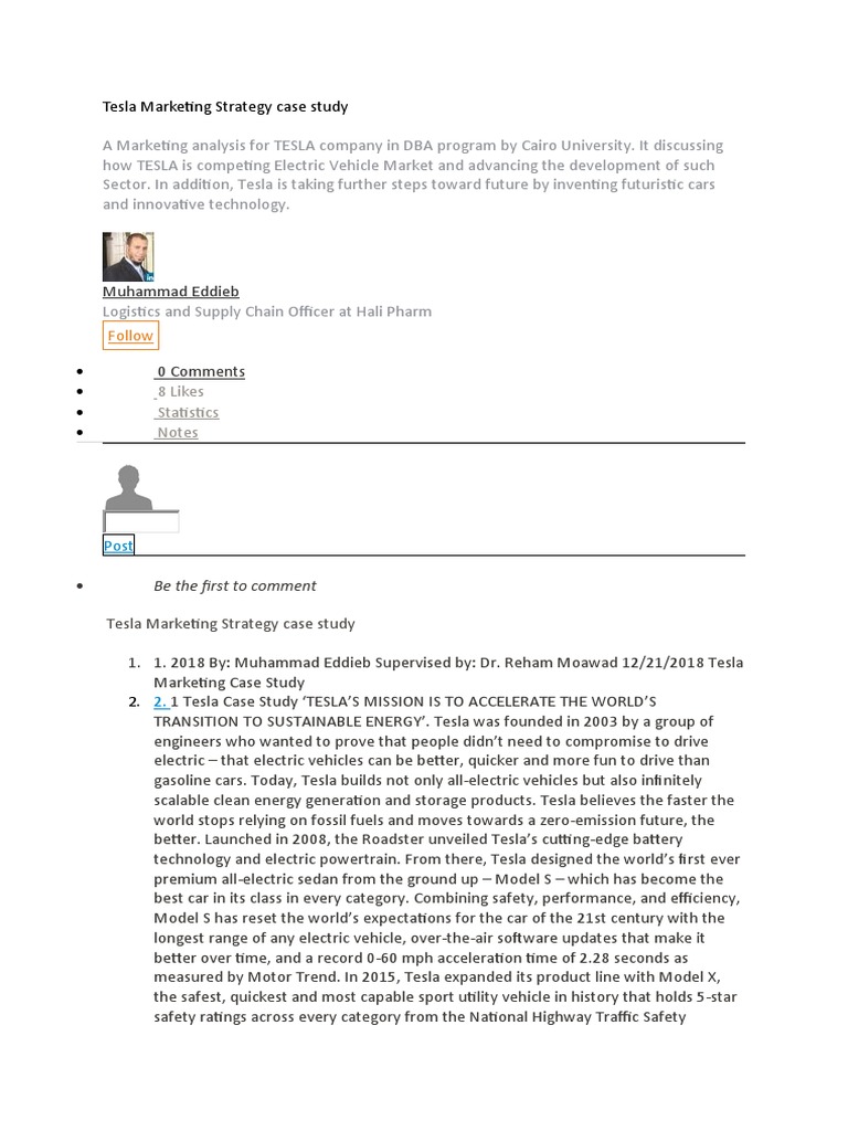 Tesla Marketing Strategy Analysis | PDF | Electric Vehicle | Electric Car