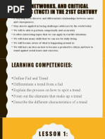 Lesson 1 Trends Vs Fads | PDF