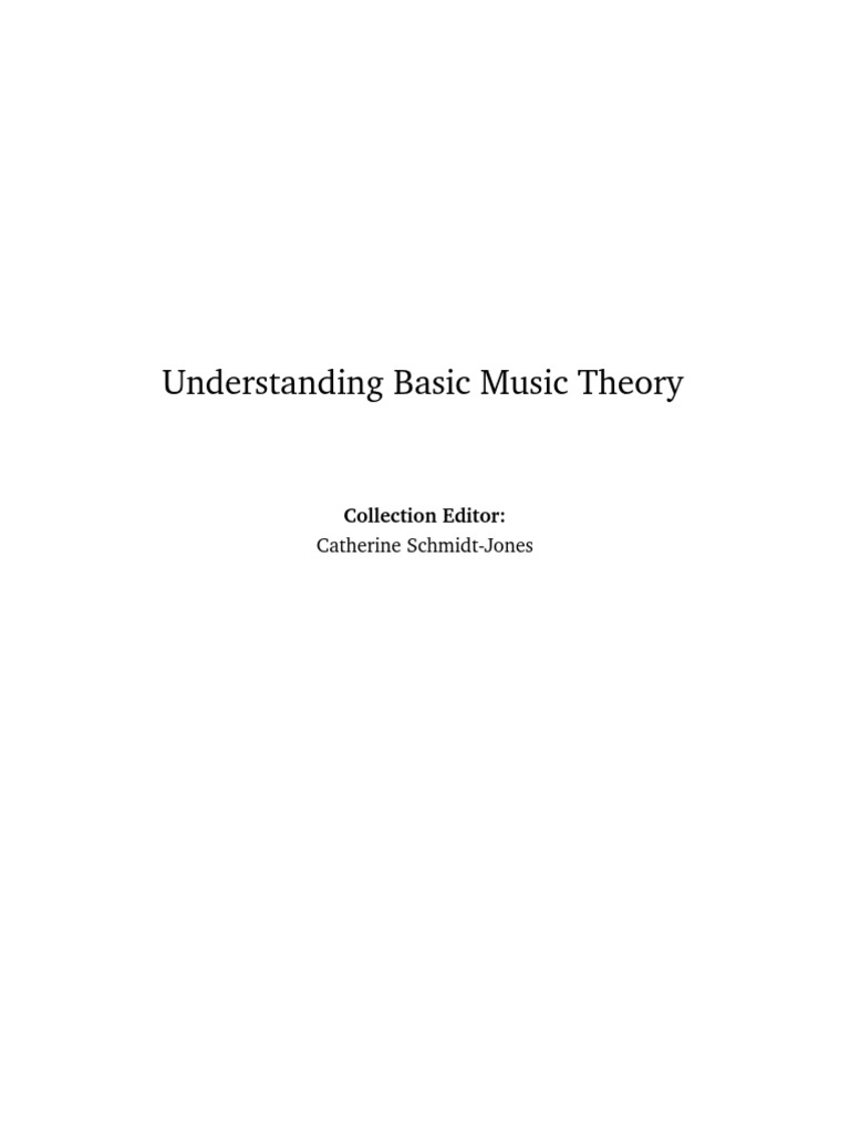 Understanding Basic Music Theory 3.74 | PDF | Clef | Chord (Music)