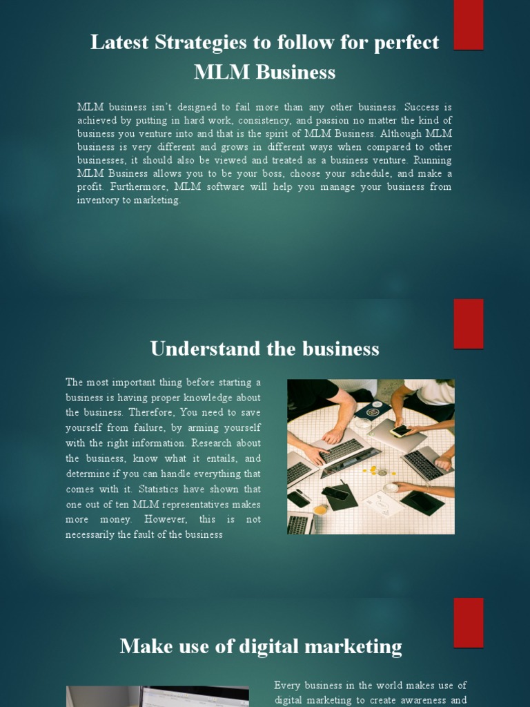 Latest Strategies To Follow For Perfect MLM Business | PDF | Multi ...