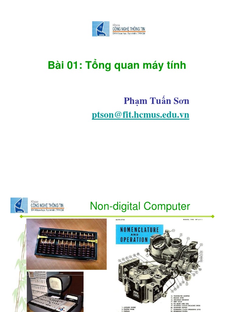 Bai01 Tong Quan May Tinh | PDF