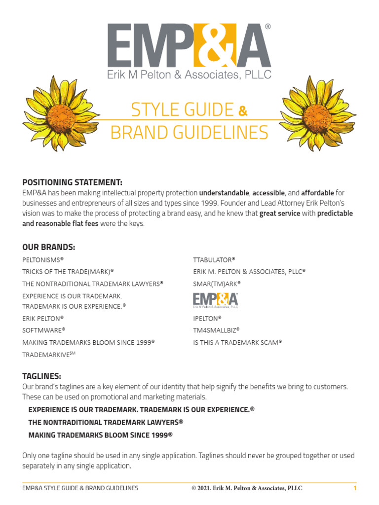 Style Guide & Brand Guidelines | PDF | Typography | Logos