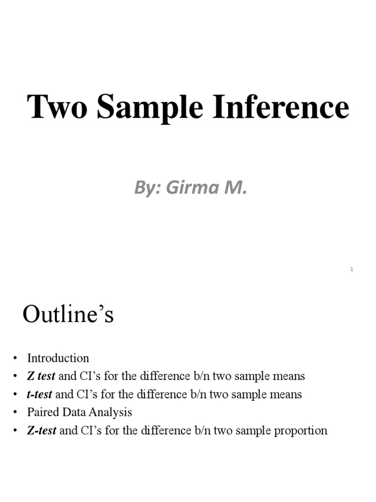 Sample Interf | PDF | Student's T Test | Confidence Interval