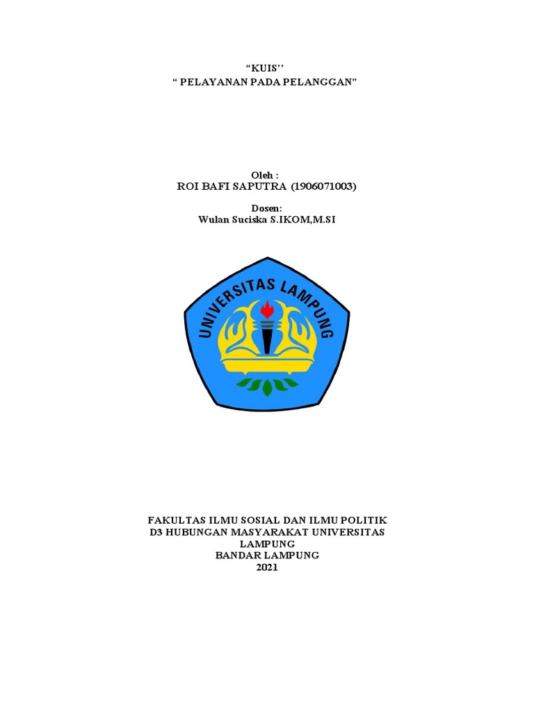 ROI BAFI SAPUTRA - 1906071003 - TugasPenggantiKuisPPP | PDF | Karier & Perkembangan | Bisnis