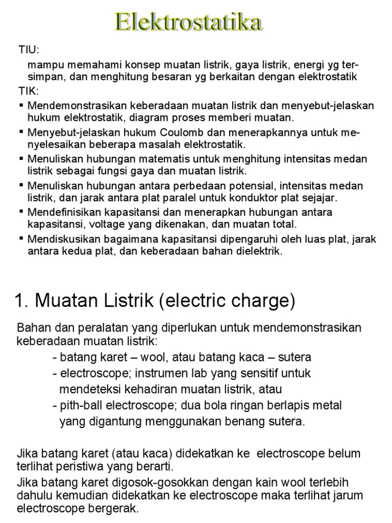 Bag-2 Elektrostatika | PDF